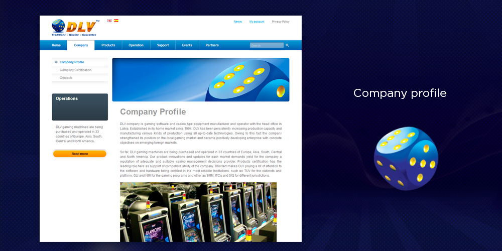 DLV - Arni Media website design London